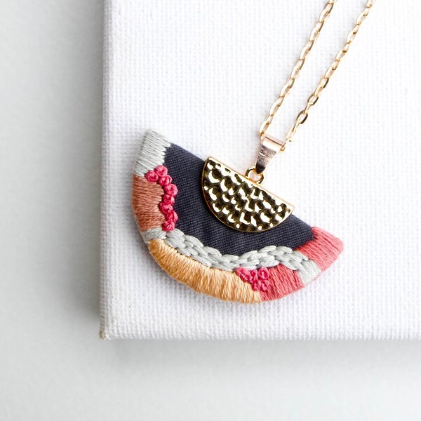 Fiber Necklace - Etsy