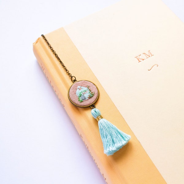 Embroidered Bookmark - Etsy