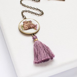 Embroidered House Aesthetic Bookmark, Cozy Hut Book Accessories ...