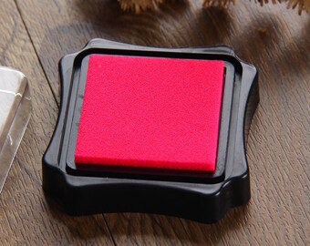 1 Piece Square Ink Pad Stamp Ink Oil Rubber Stamp | Etsy