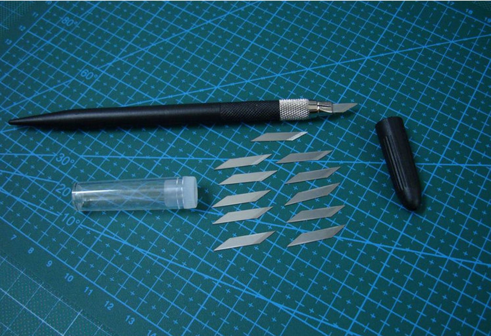 Metal Head Rubber Graver(with Blades) - Carving Knife - Carver - Angle ...