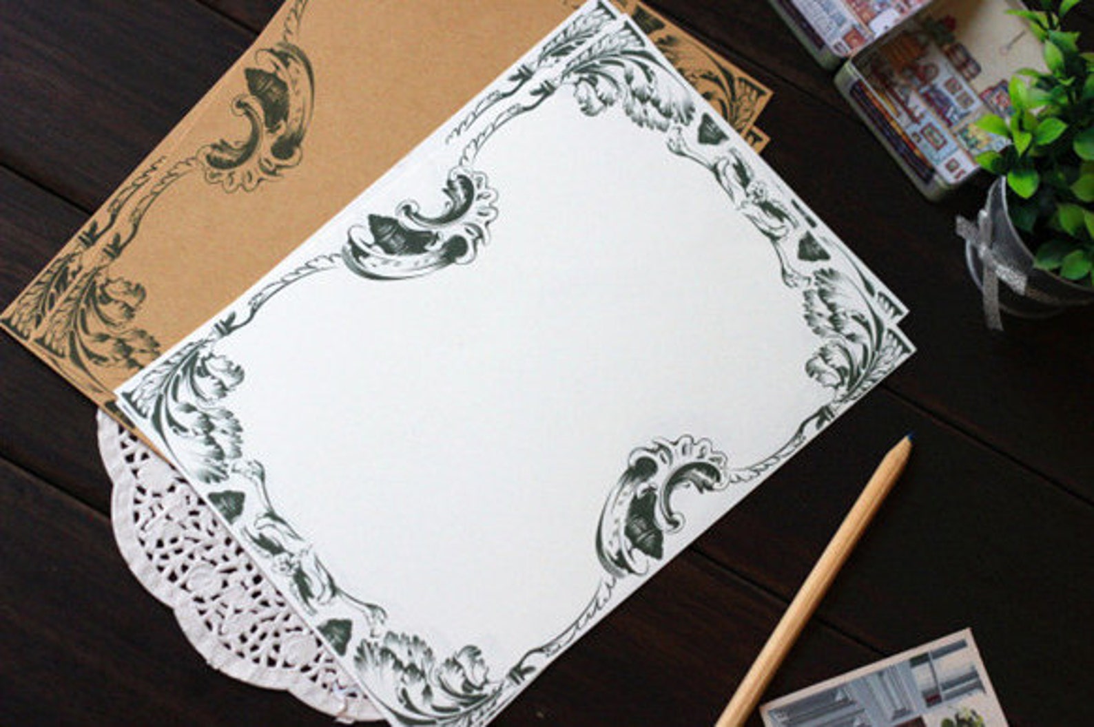 8 Sheets High Quality Lace Writing Paper Stationery Letter | Etsy