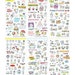 Bonjour Sticker Set Diary Sticker Deco Sticker Korean Sticker 6 Sheets ...