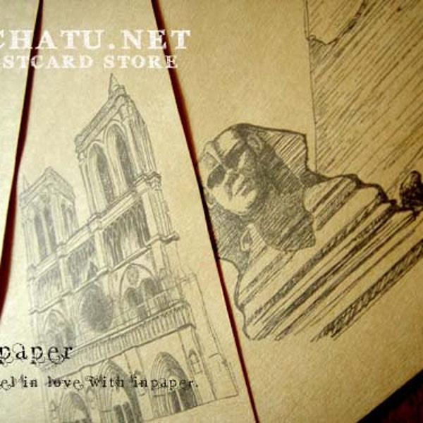 Brown Writing Paper - Etsy