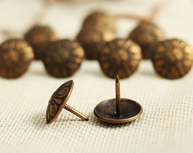 Vintage Iron Push Pins: Decorative Thumbtacks, 20 PCS - Etsy