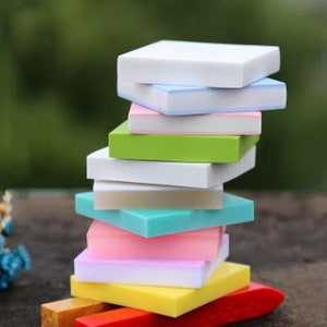 10 Pcs Rubber Block Set(random Colors) - Peelable Rubber - Layer Rubber ...