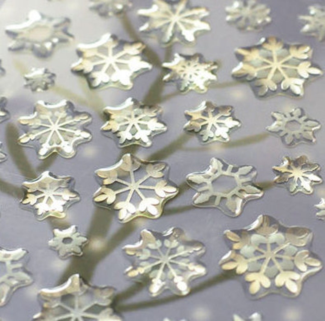 High Quality 3D White Snow Sticker - iPhone Sticker - Diary Sticker ...