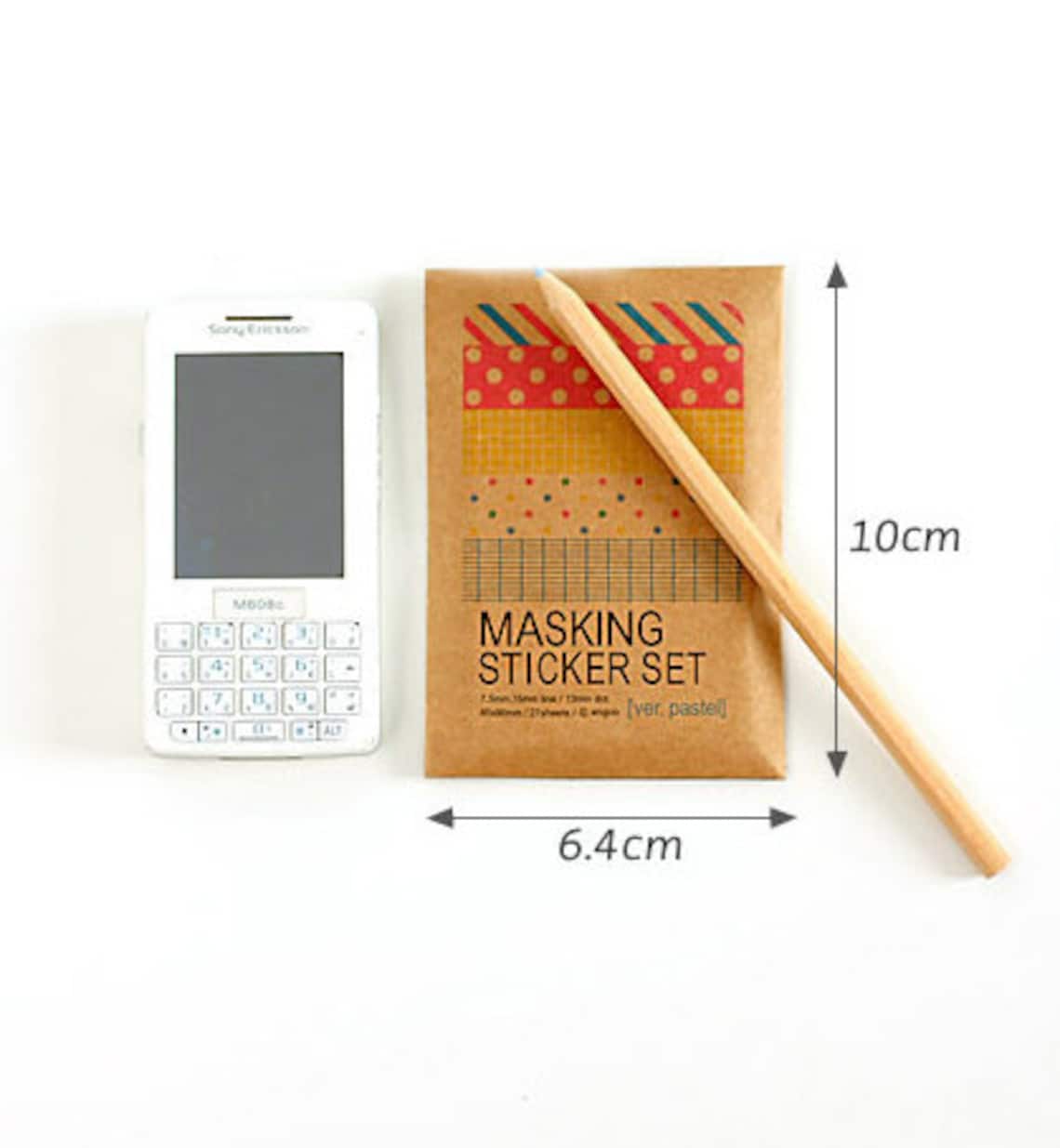 Masking Sticker Set Deco Stickers Paper Stickers 27 - Etsy