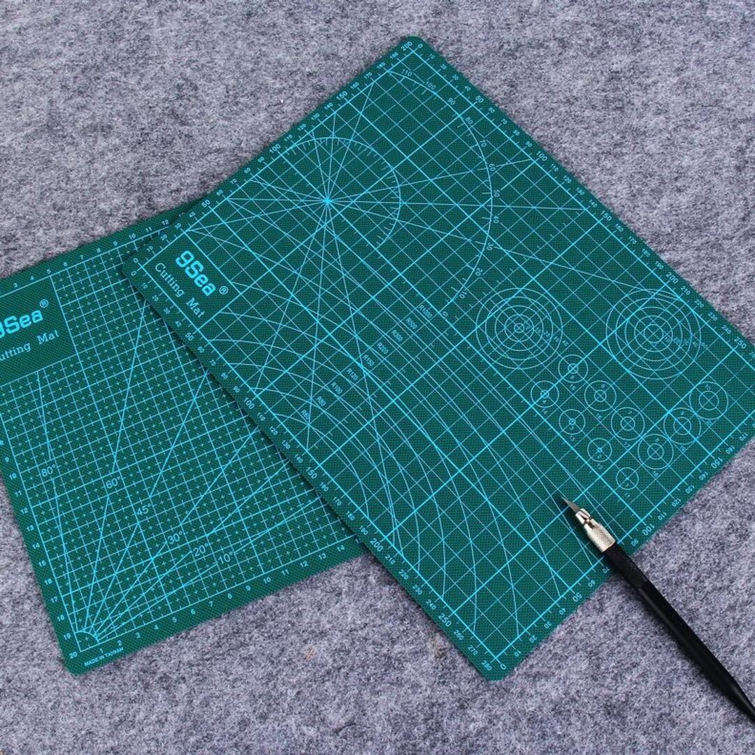 1 Piece Rubber Block Soft Cutting Board With Scale Line - DIY Rubber ...