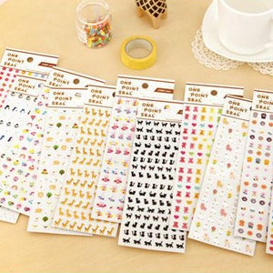 Mini Point Seal Sticker - Diary Sticker - Deco Sticker - Filofax - 12 ...