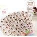 Momoi Sticker Ver 2 Korean Transparent Sticker Diary Sticker Filofax 6 ...