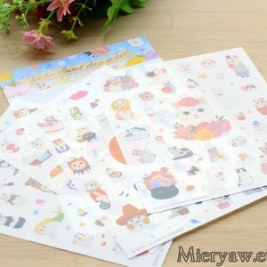 Choo Choo Sweet Deco Sticker Set Cat Sticker Deco Sticker Diary Sticker ...