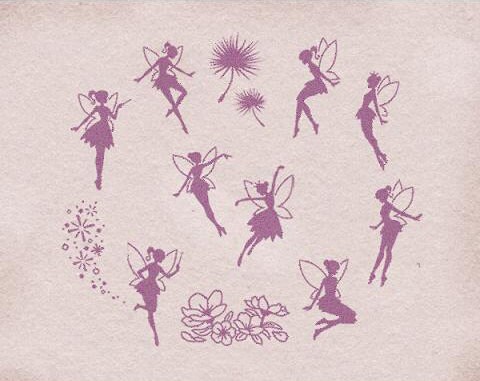 DIY Fairy Stamps Rubber Stamps Tin Box Stamp Set - Etsy