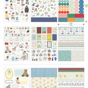 Diary Deco Pack - Deco Stickers - Diary Stickers - Masking Stickers - 9 ...