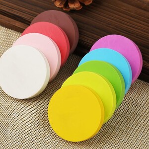 Colorful Round Rubber Block - DIY Rubber Stamp - Handcraft Stamp Rubber ...