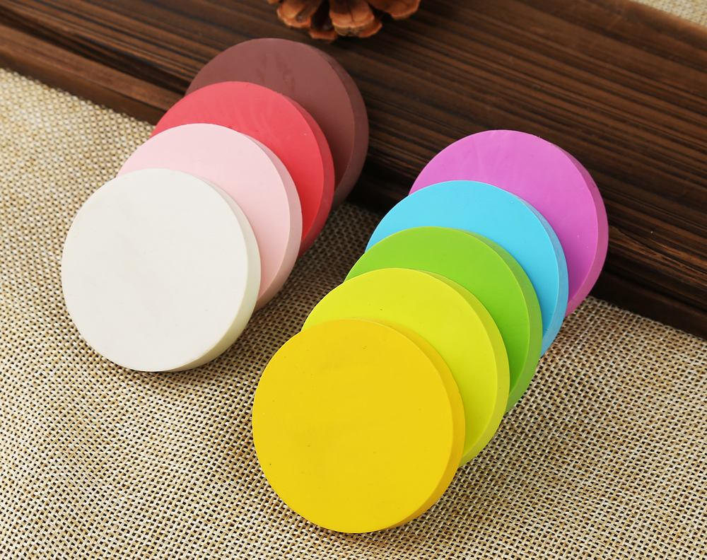 Colorful Round Rubber Block DIY Rubber Stamp Handcraft | Etsy