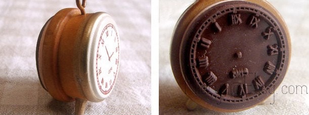 Antique Clock Stamp Wooden Rubber Stamp Diary Stamp 1 | Etsy