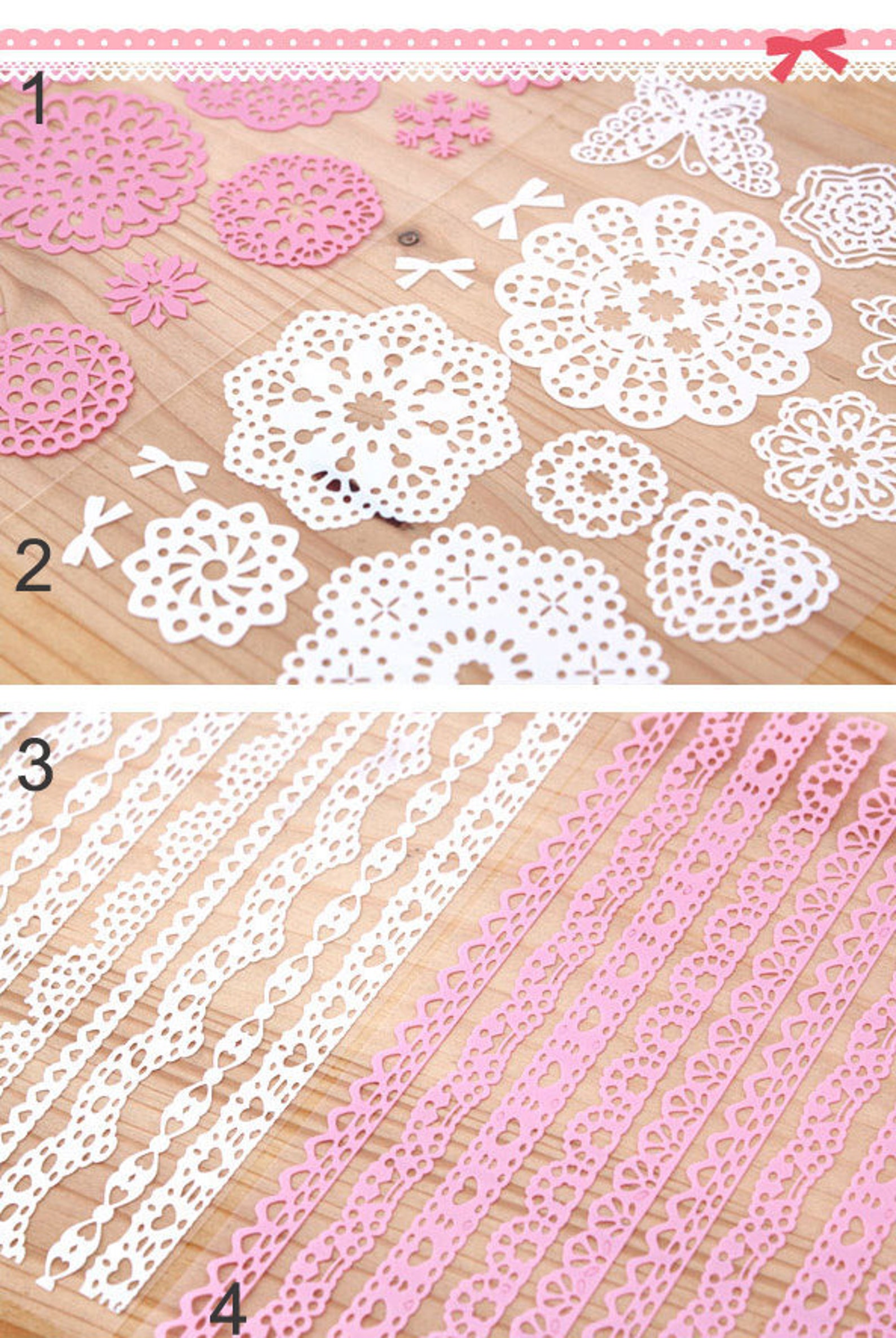 Lace Sticker Deco Sticker Korean Style Sticker Diary - Etsy