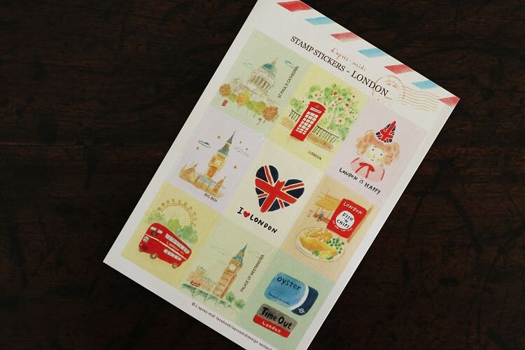 Stamp Sticker Set Masking Stickers Deco Stickers Diary - Etsy