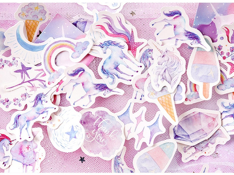 Lucky Unicorn Sticker Korean Sticker Decoration DIY - Etsy
