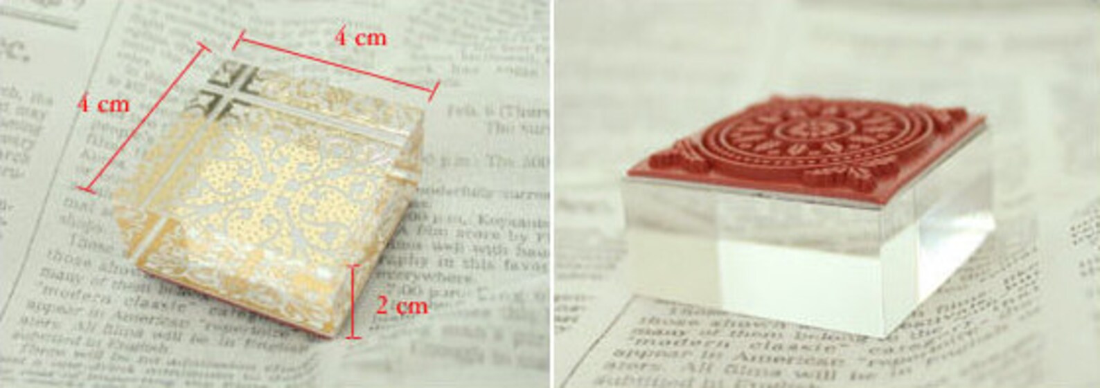 30% OFF 1 Piece Square Crystal Stamp Rubber Stamp Lace - Etsy