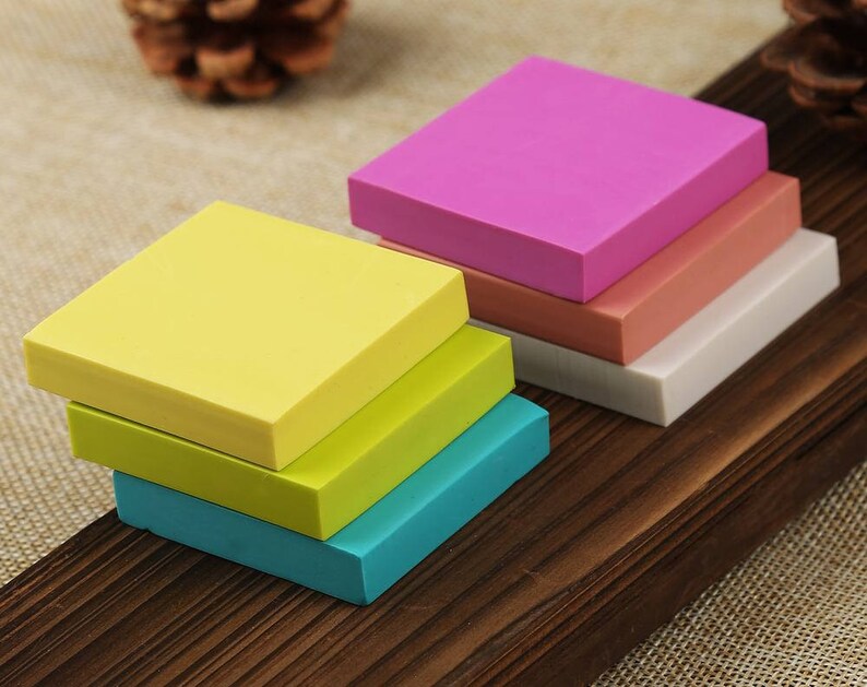 Square Rubber Block Solid Color DIY Rubber Stamp Stamp | Etsy