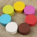 Solid Color Mini Round Rubber Block DIY Rubber Stamp Handwork Rubber ...