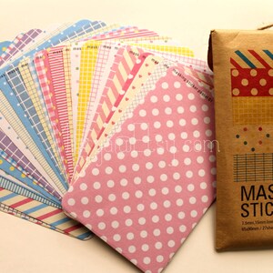 Masking Sticker Set - Deco Sticker Set - Paper Stickers - 4 Styles In ...