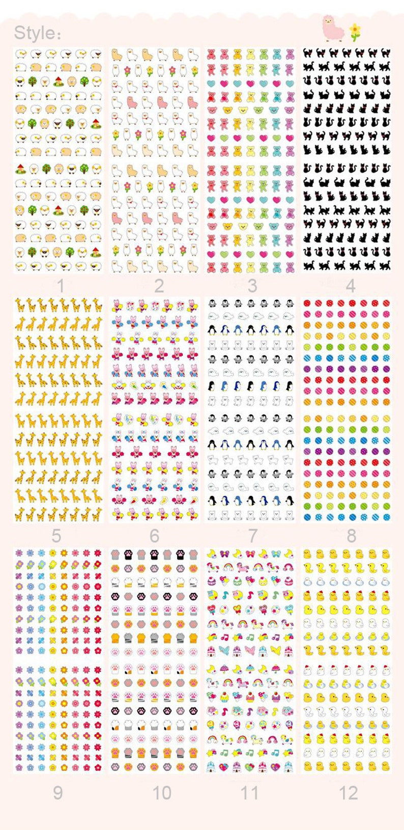 Mini Point Seal Sticker Diary Sticker Deco Sticker - Etsy