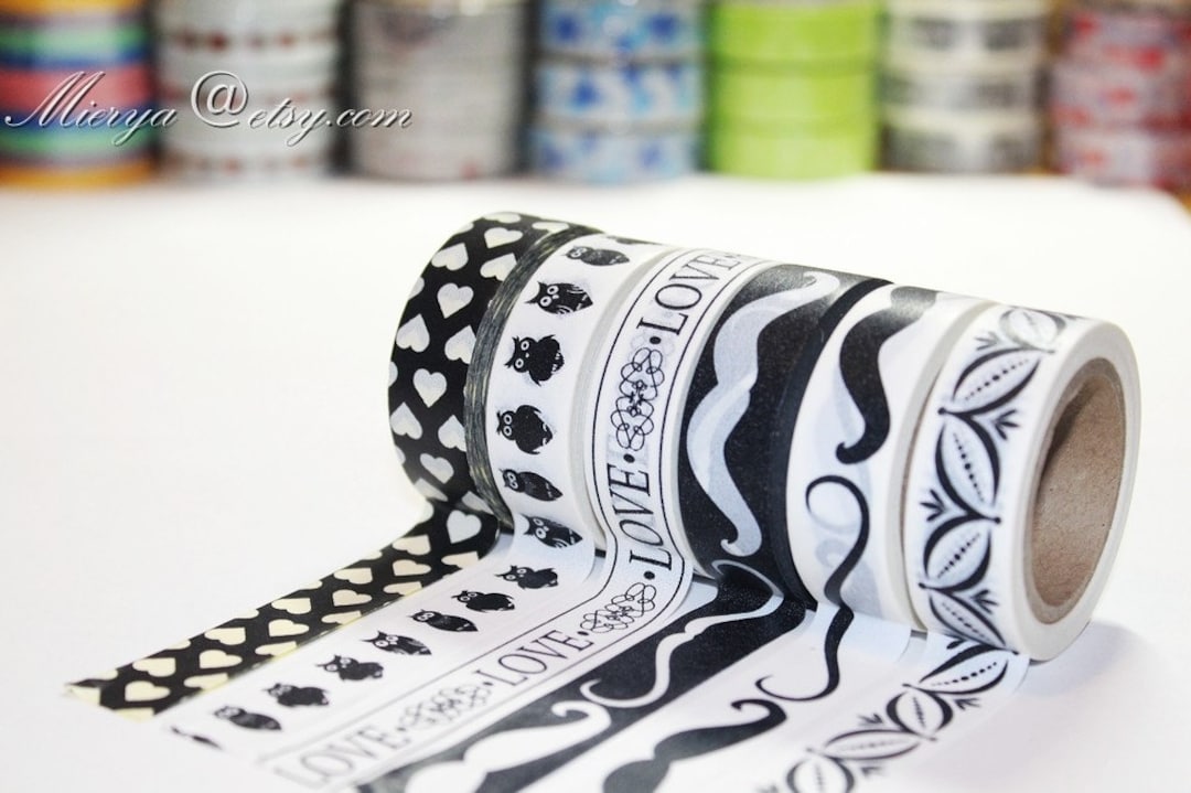 6 Rolls Japanese Washi Tape Set Masking Tape Paper Tape - Etsy
