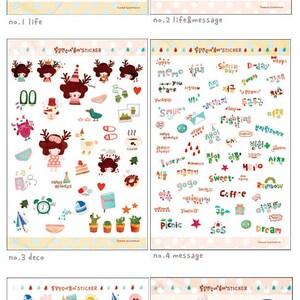 Girl Stickers - Deco Stickers - Diary Stickers - 6 Sheets In - Etsy