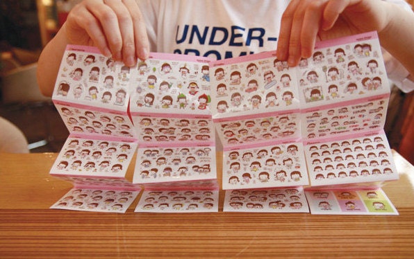 20 Sheets Momoi Stickers Transparent Girl Sticker Diary | Etsy