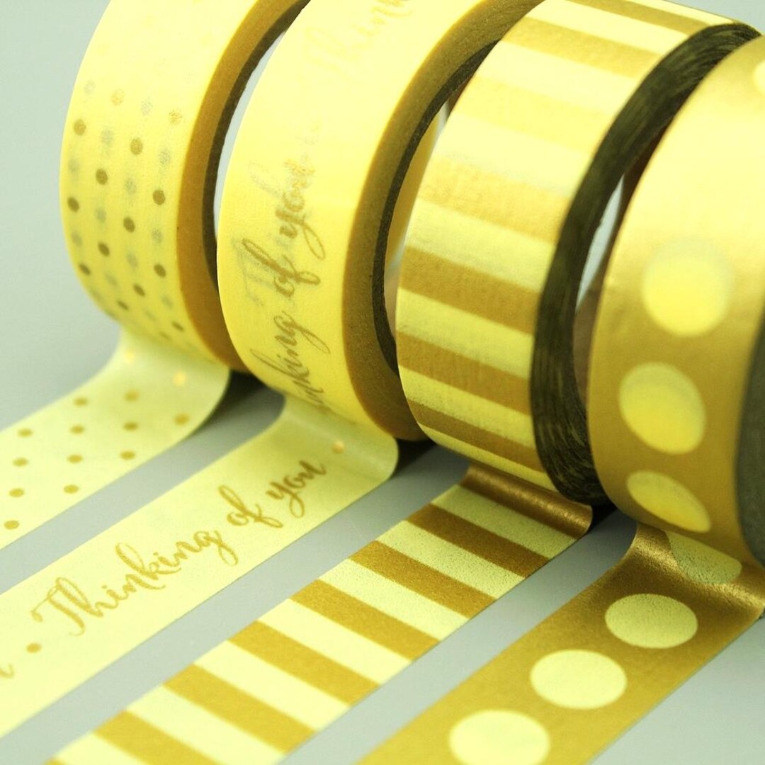 Washi Tape Set: Japanese Paper Masking Tape, Gift Wrapping (4 Rolls) - Etsy