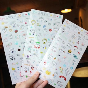 Korean Happy Day Sticker Set - Korean Deco Sticker - Diary Sticker ...