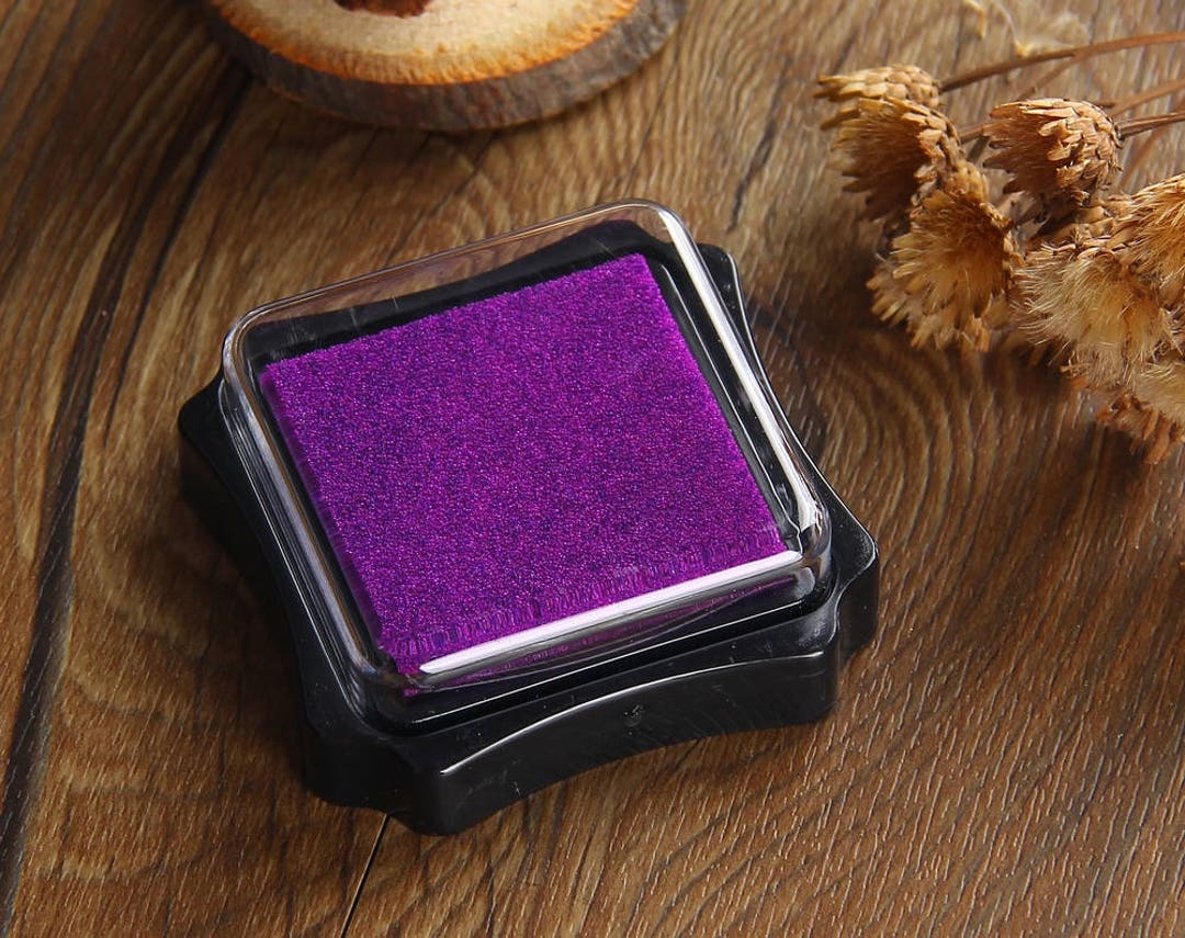 1 Piece Square Ink Pad - Stamp Ink Oil - Rubber Stamp Waterproof Ink on ...
