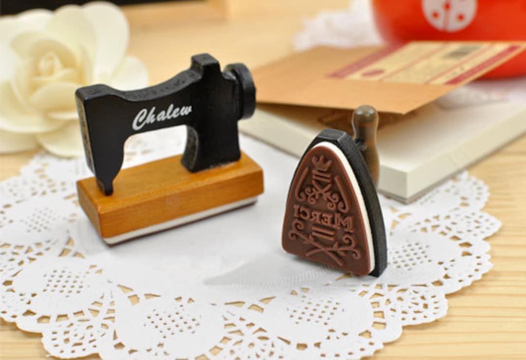 Wooden Rubber Stamp Set Rubber Stamp Set Diary Stamps Electric Iron ...