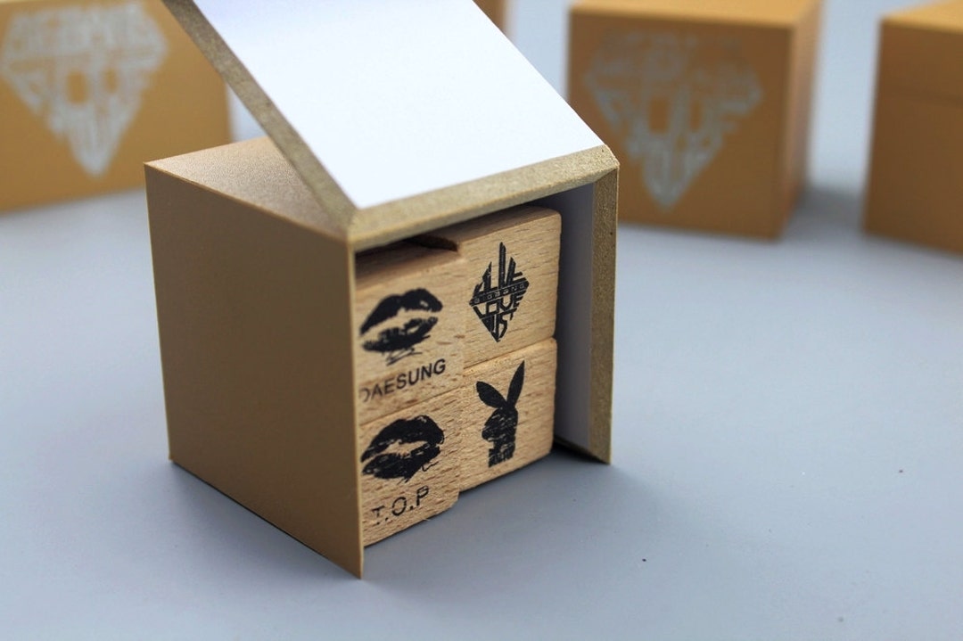 Diary Stamp Set – Deco Stamps, Wood Block Stamps (4pcs) - Etsy