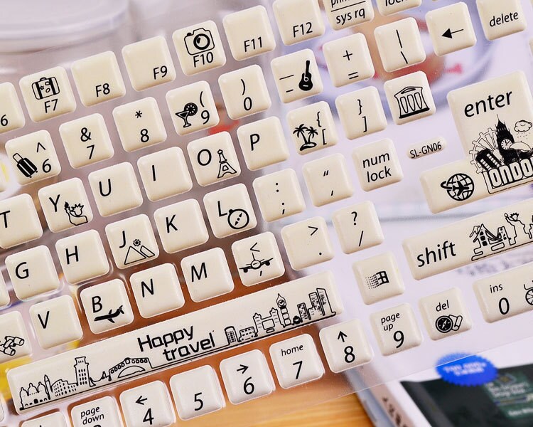 1 Sheet Luminous 3D Foam Keyboard Sticker Keyboard Decals - Etsy