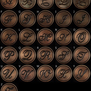 Calligraphic Initial Seal - Alphabet Sealing Wax Seal - Alphabet Stamp ...