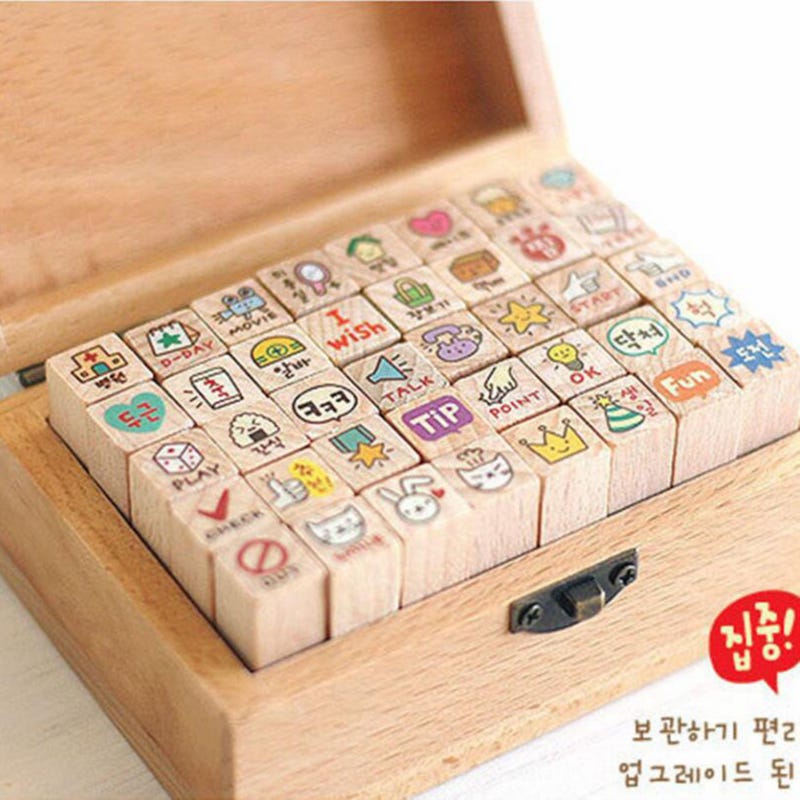 Korean Stamp Set - Etsy