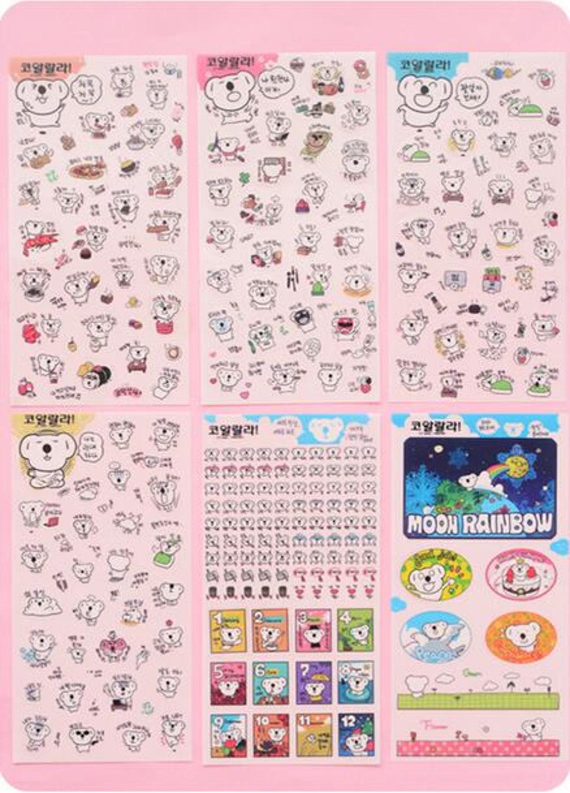 Cute Cartoon Koala Sticker PVC Sticker Deco Diary Korean - Etsy