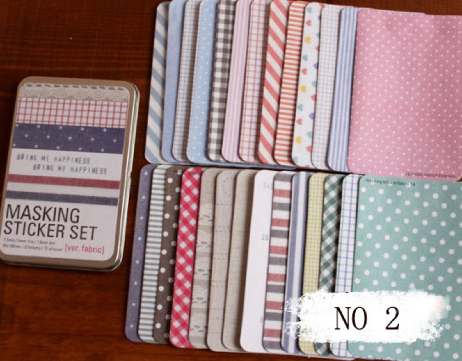 Tin Box Masking Sticker Set Deco Sticker Korean Sticker - Etsy