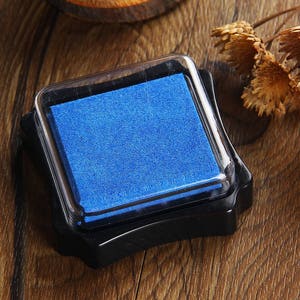 1 Piece Square Ink Pad Stamp Pad Stamp Ink Wood Rubber - Etsy