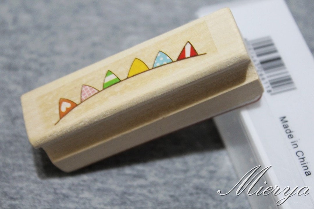 1 Piece Lace Stamp Korean Rubber Stamp Deco Stamp Diary Stamp Flag - Etsy