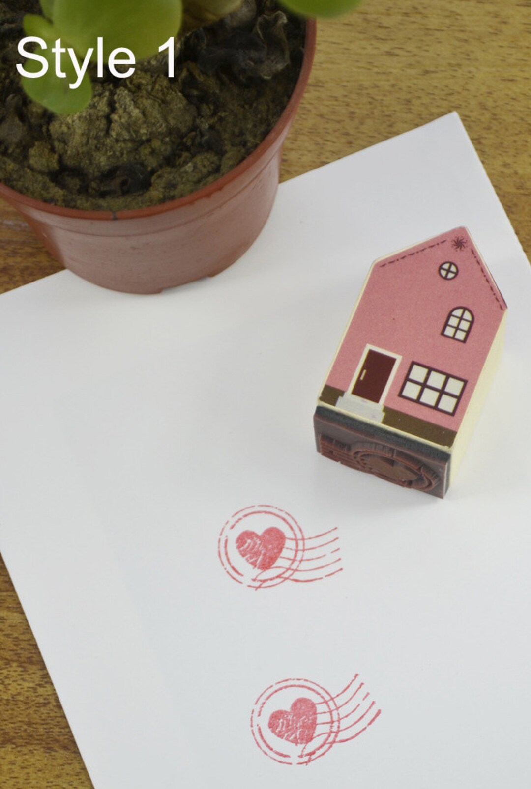 1 Piece Love House Stamp Rubber Stamp Diary Stamp Style 1-EM62898 - Etsy