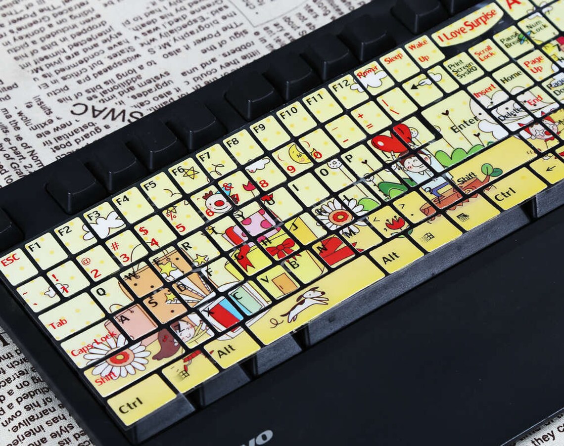 Boy Keyboard Sticker DIY 3D Desktop Keyboard Decal Common Use | Etsy