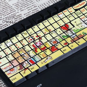 Boy Keyboard Sticker DIY 3D Desktop Keyboard Decal Common Use ...