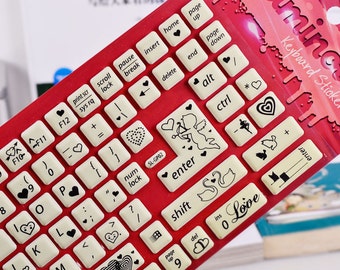 1 Sheet Luminous 3D Foam Keyboard Sticker Keyboard Decals - Etsy