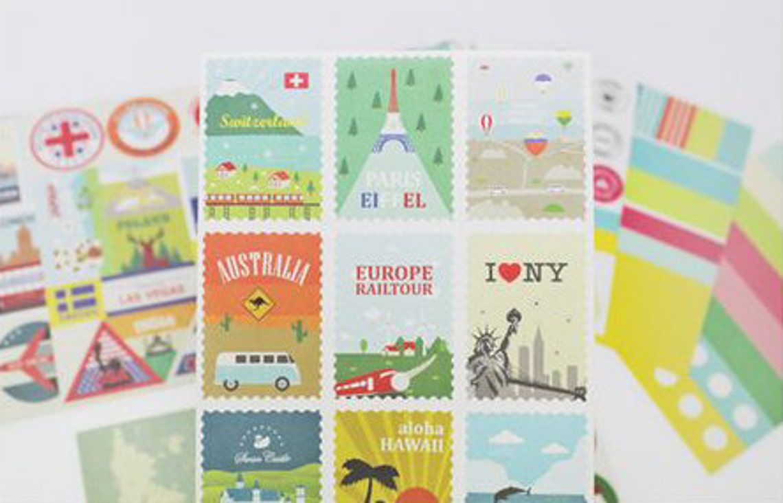 12 Shees Daily Deco Stickers Diary Stickers Masking | Etsy