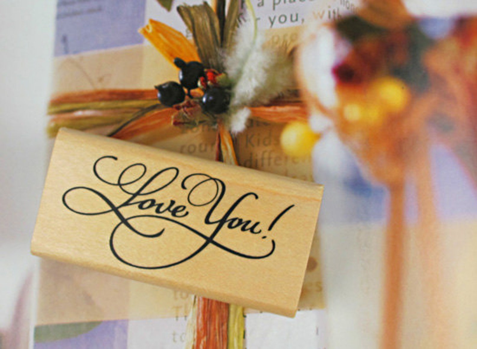 Wooden Rubber Stamp Rubber Stamp Diary Stamp Blessing - Etsy